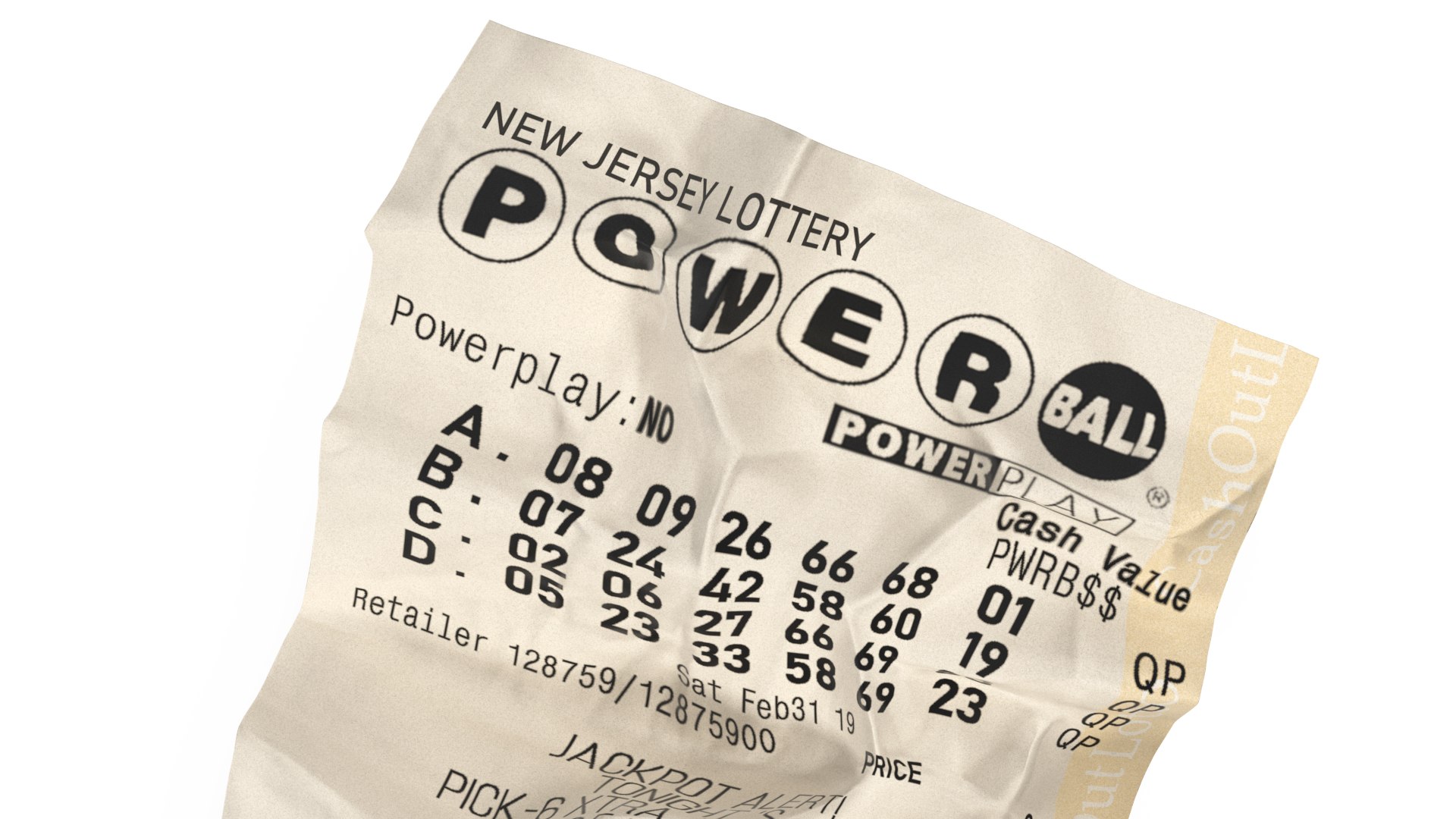 3D Crumpled Lottery Tickets Collection - TurboSquid 2035874