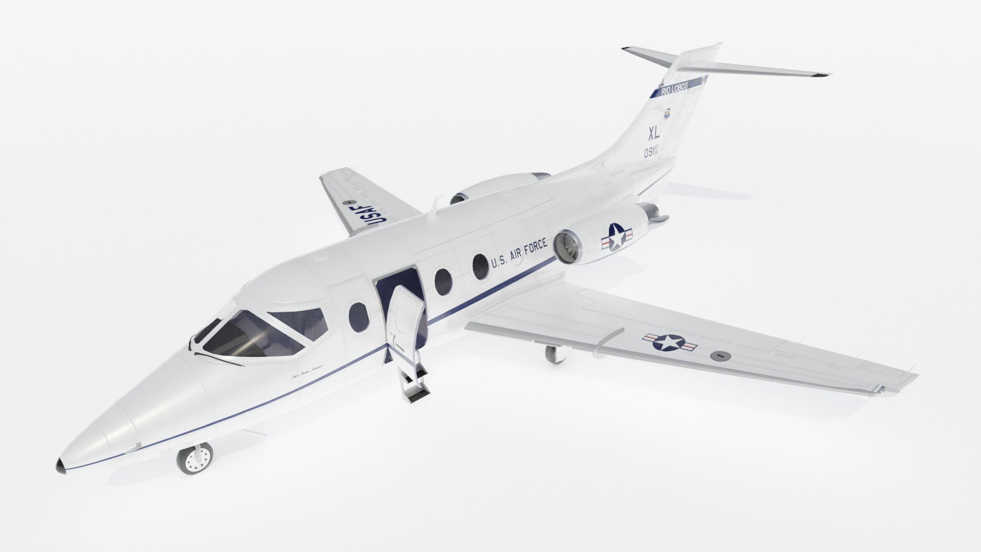 T-1 Jayhawk Sets Jet 3d Model