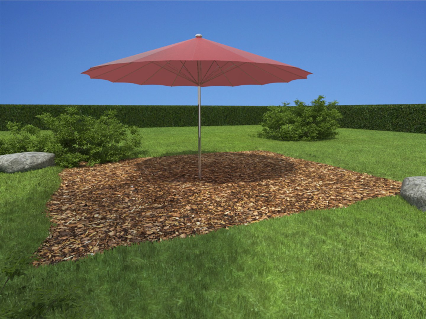 sunshade terrace balcony 3d model