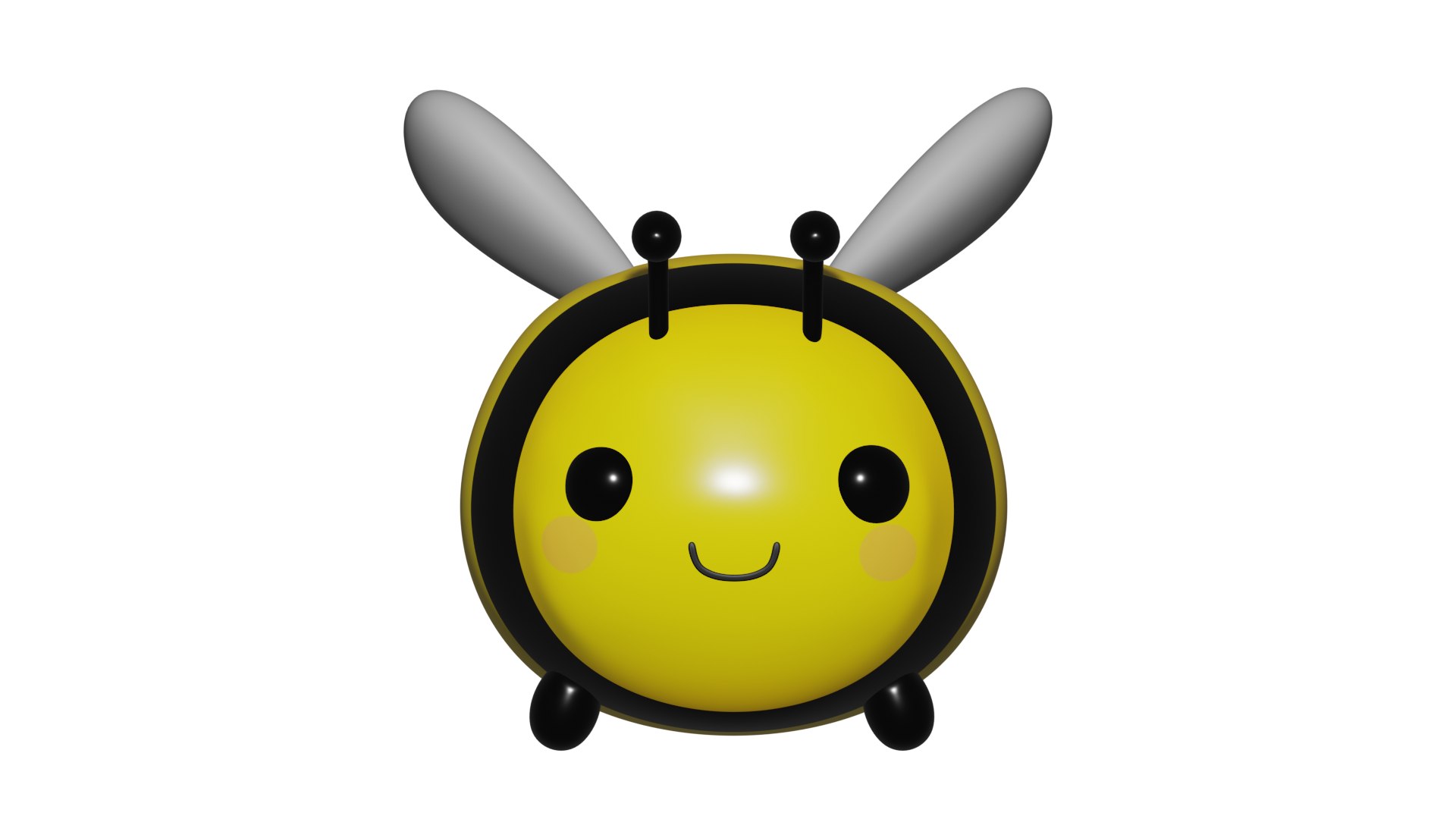 Cute Cartoon Bee 3d Model 3d Model Turbosquid 2070764