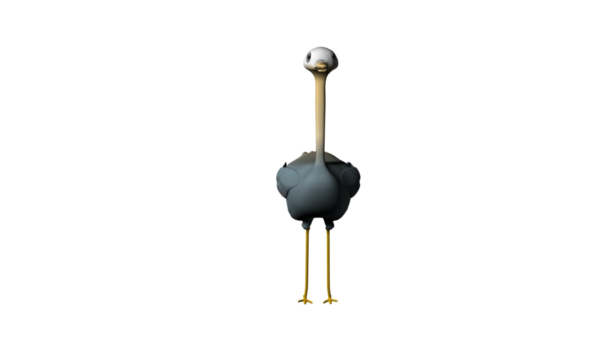 3D Ostrich - TurboSquid 2027753