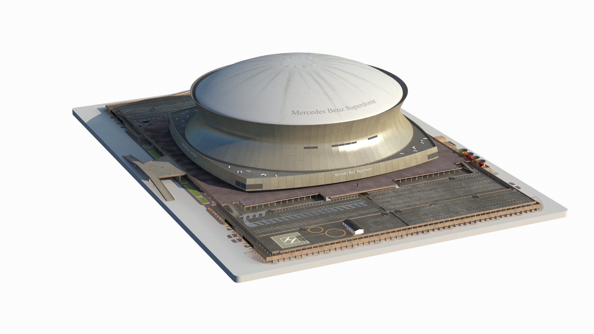 3d 3ds Stadium Mercedes Benz Superdome