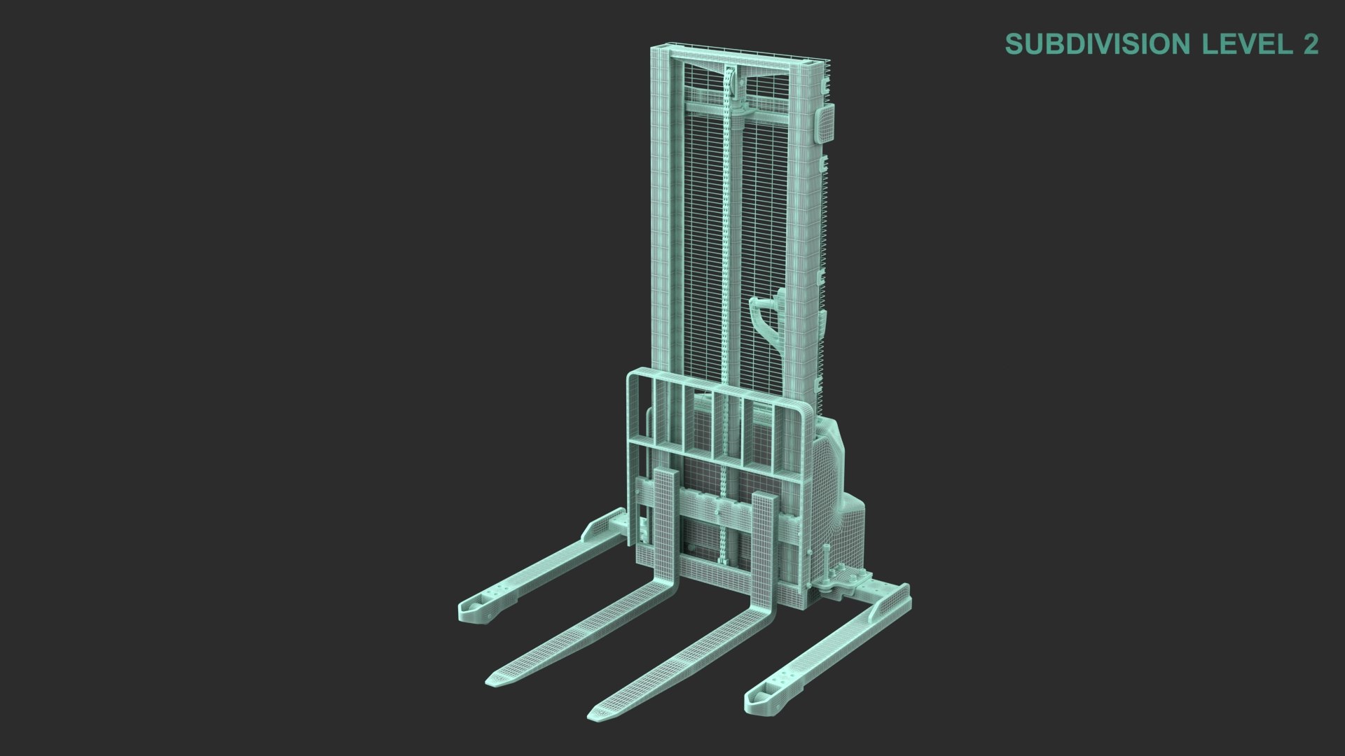 Electric Pallet Stacker Model - TurboSquid 2310735