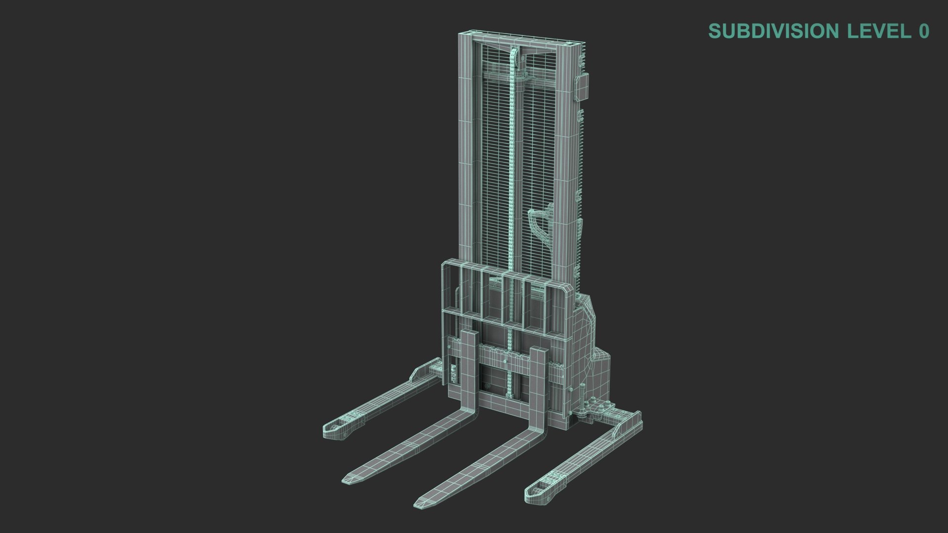 Electric Pallet Stacker Model - TurboSquid 2310735