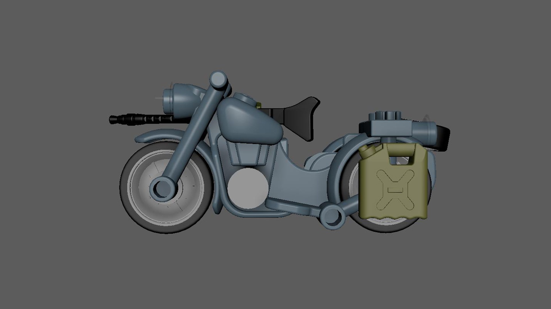 3D lego world war 2 motorcycle 3d model bike model - TurboSquid 1829549