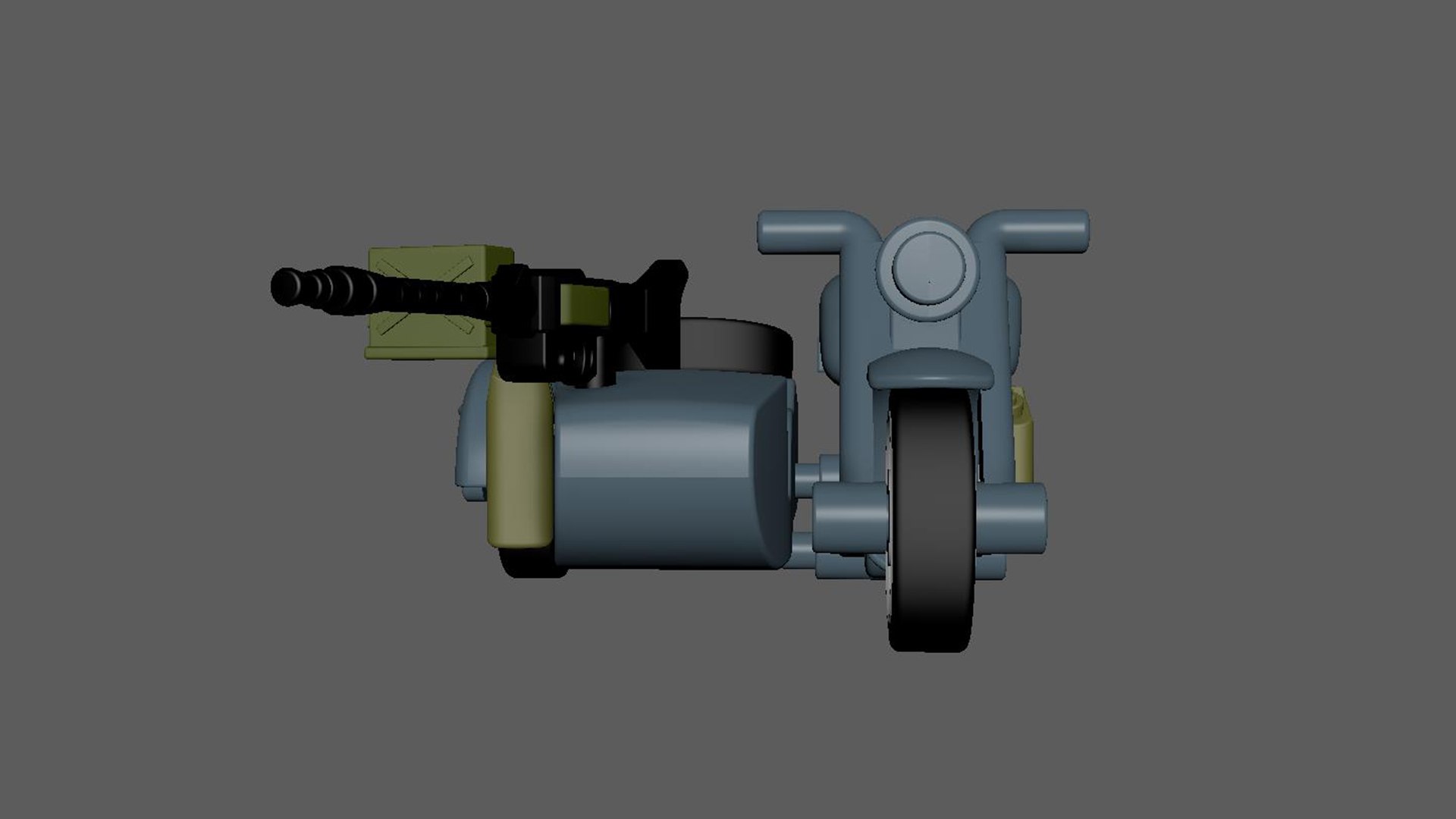 3D lego world war 2 motorcycle 3d model bike model - TurboSquid 1829549