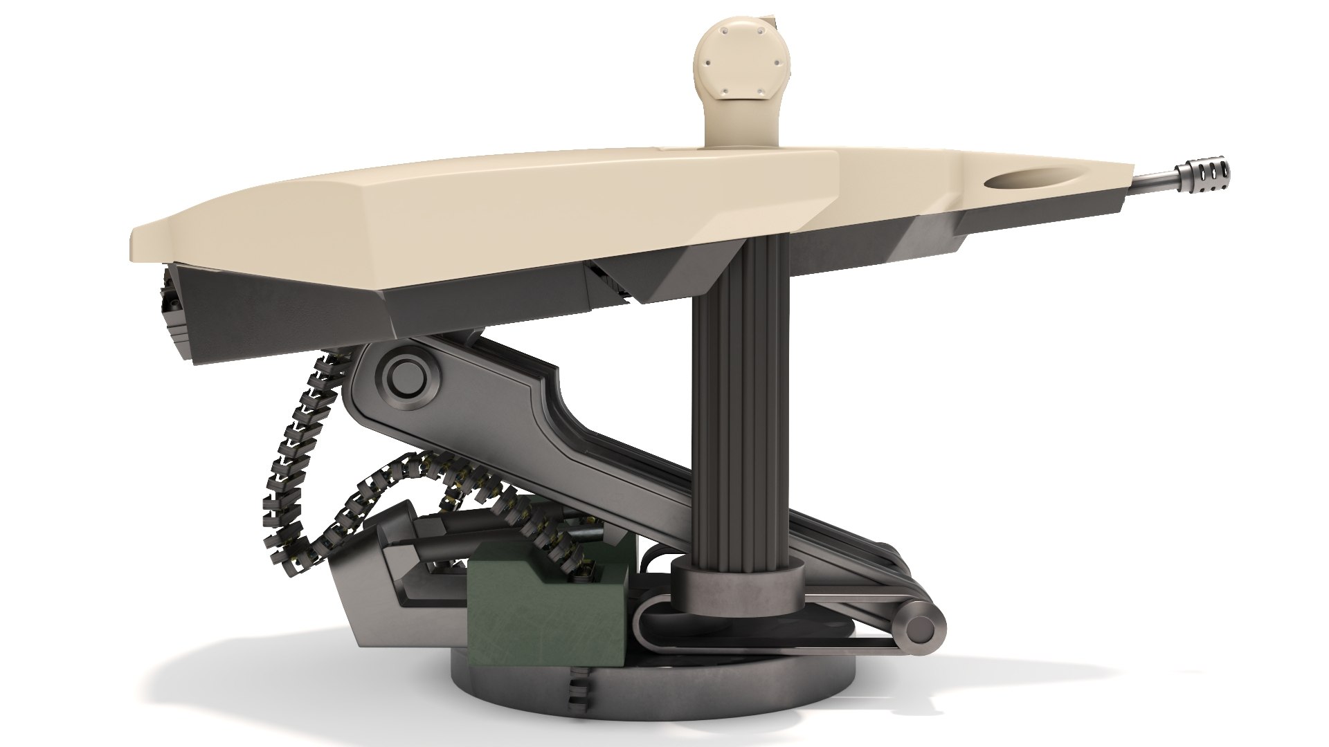 3D Armored Combat Turret With Ammunition Model - TurboSquid 2322387