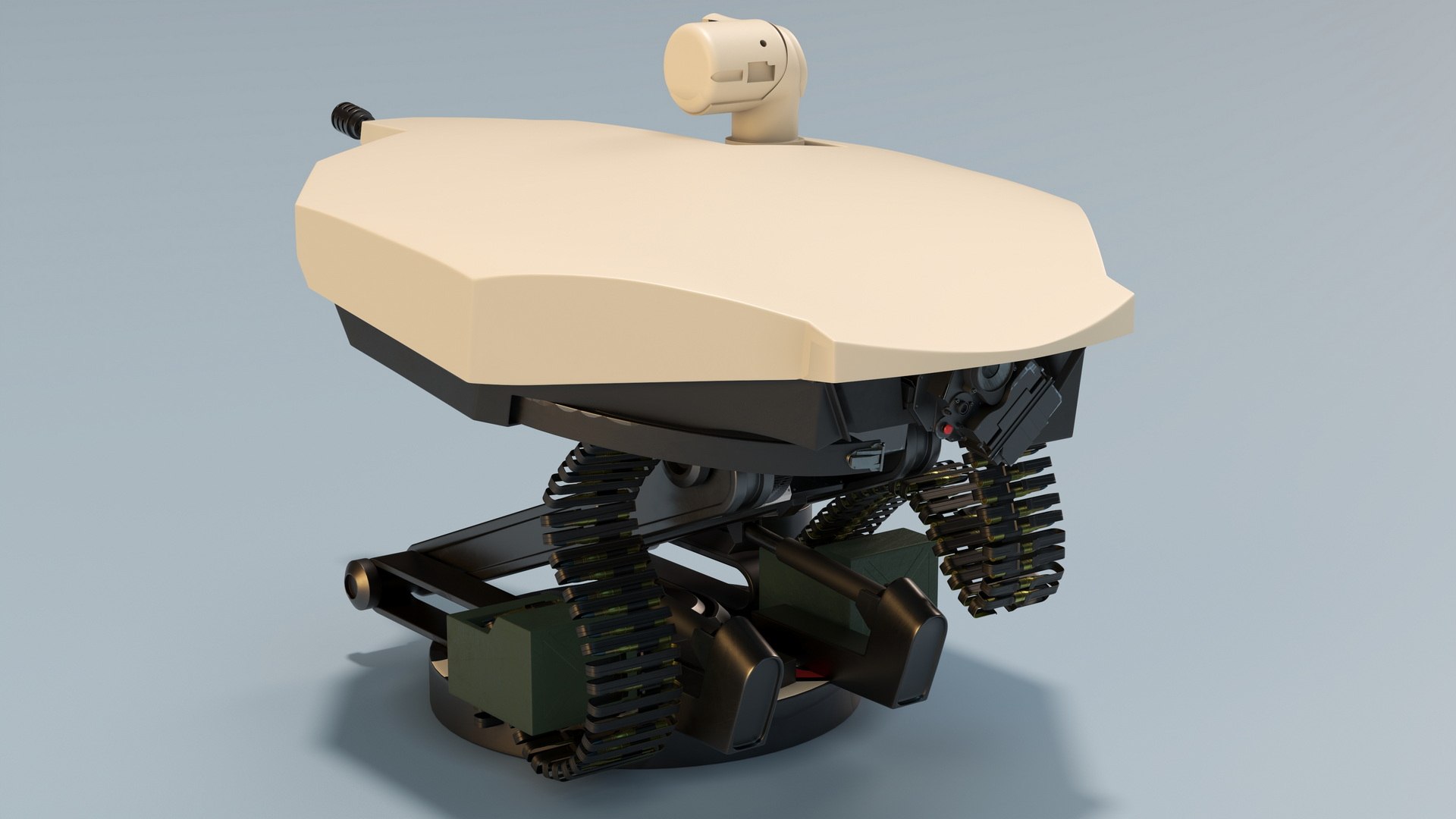 3D Armored Combat Turret With Ammunition Model - TurboSquid 2322387