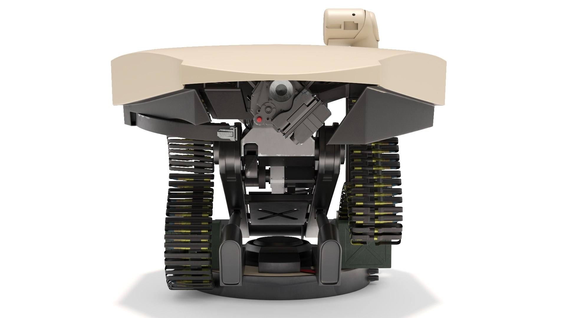 3D Armored Combat Turret With Ammunition Model - TurboSquid 2322387