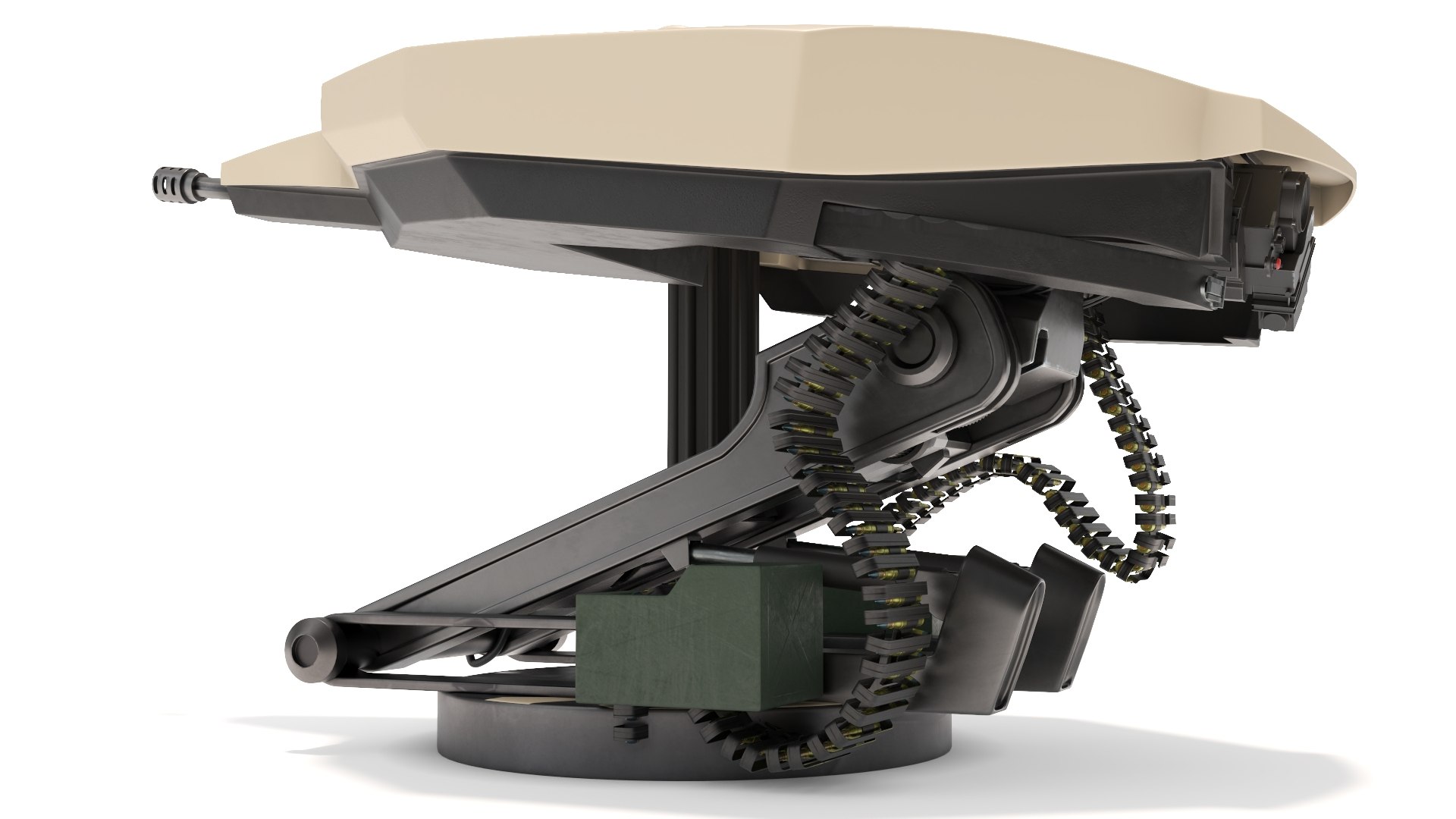 3D Armored Combat Turret With Ammunition Model - TurboSquid 2322387