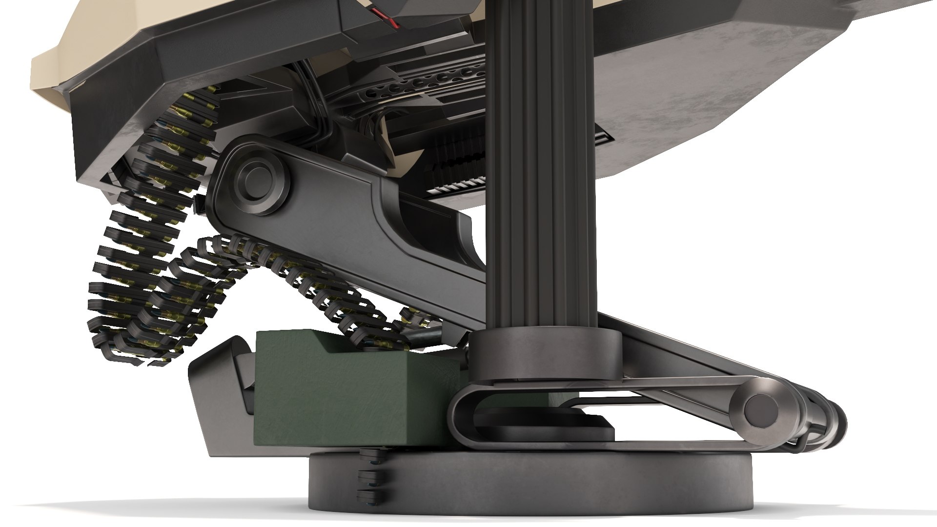 3D Armored Combat Turret With Ammunition Model - TurboSquid 2322387