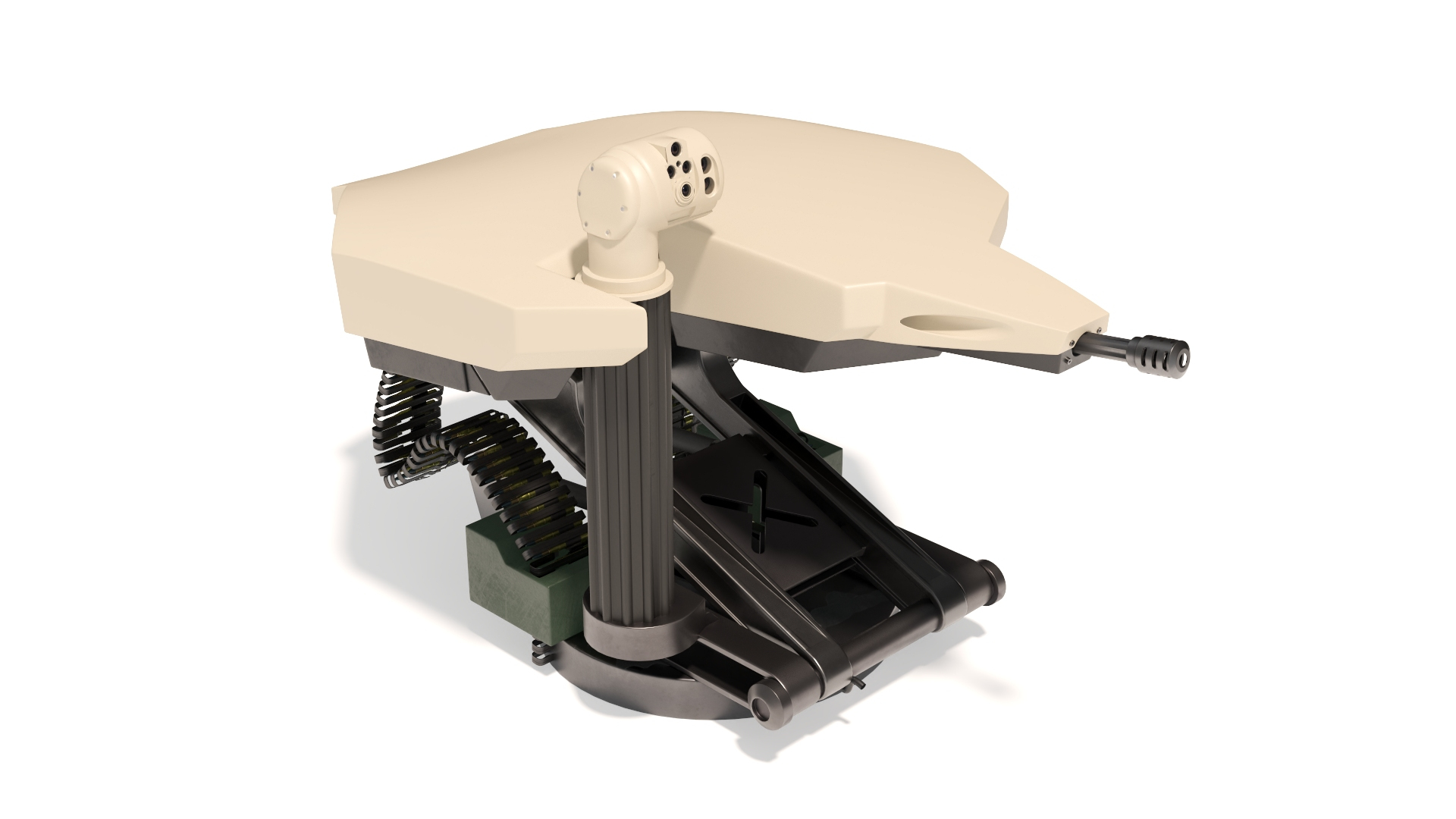 3D Armored Combat Turret With Ammunition Model - TurboSquid 2322387