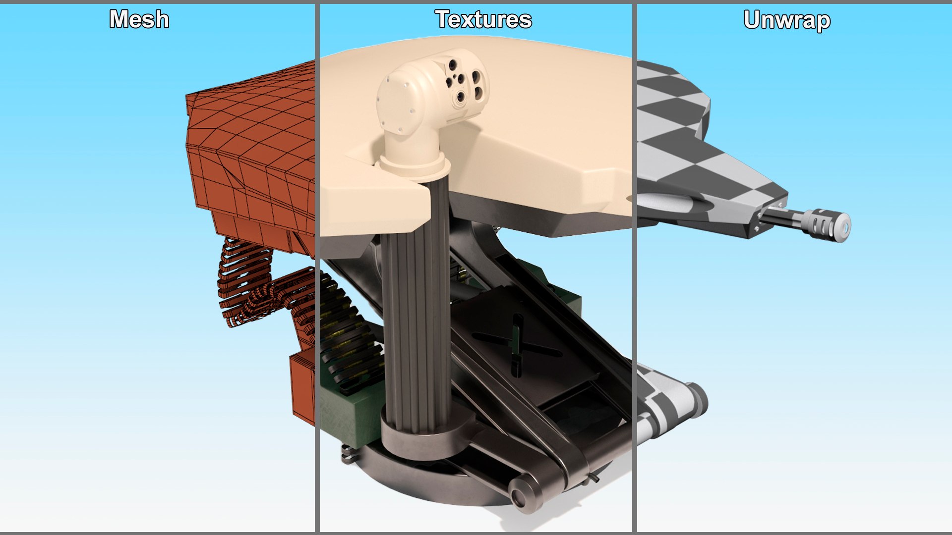 3D Armored Combat Turret With Ammunition Model - TurboSquid 2322387