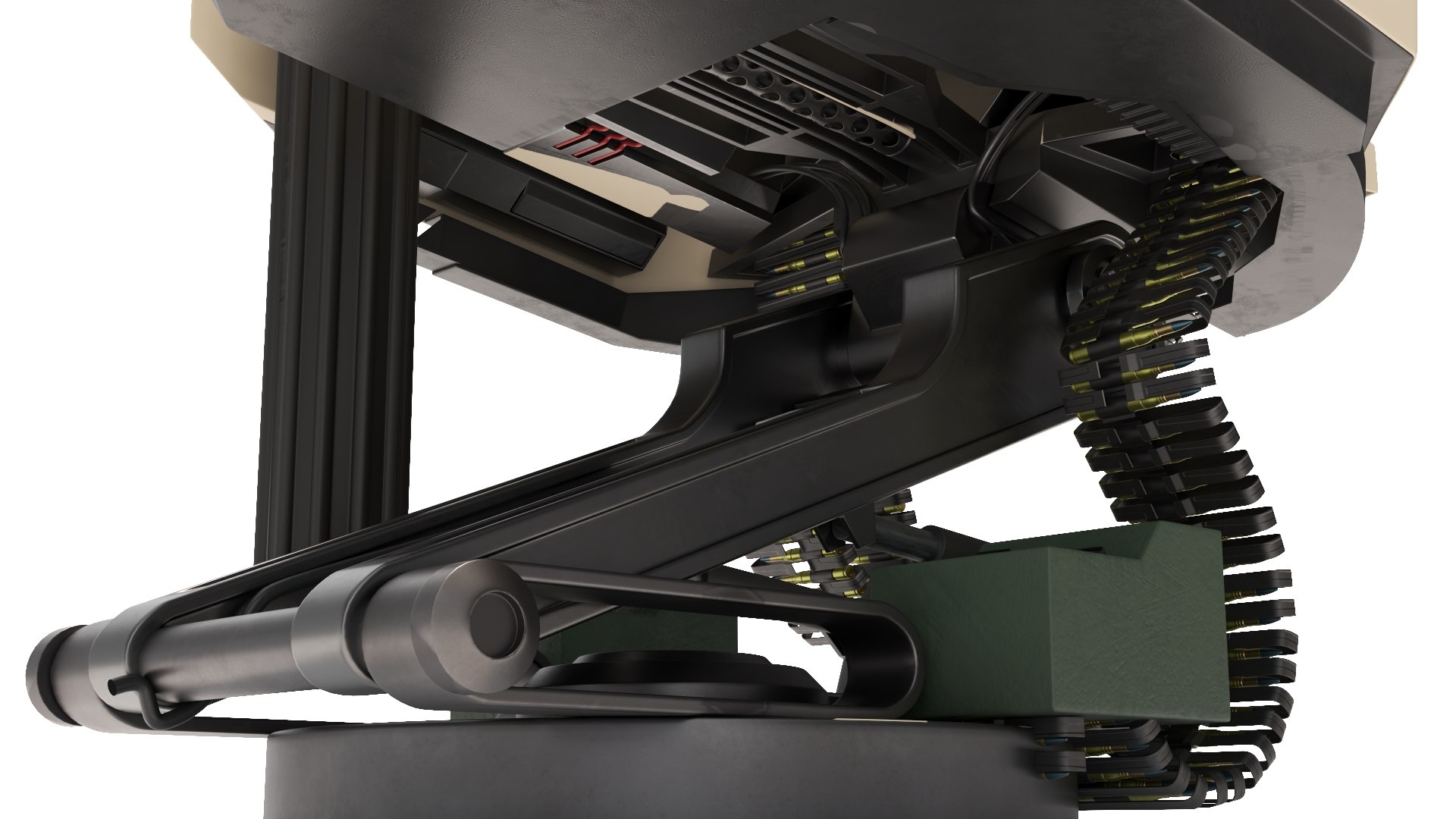 3D Armored Combat Turret With Ammunition Model - TurboSquid 2322387