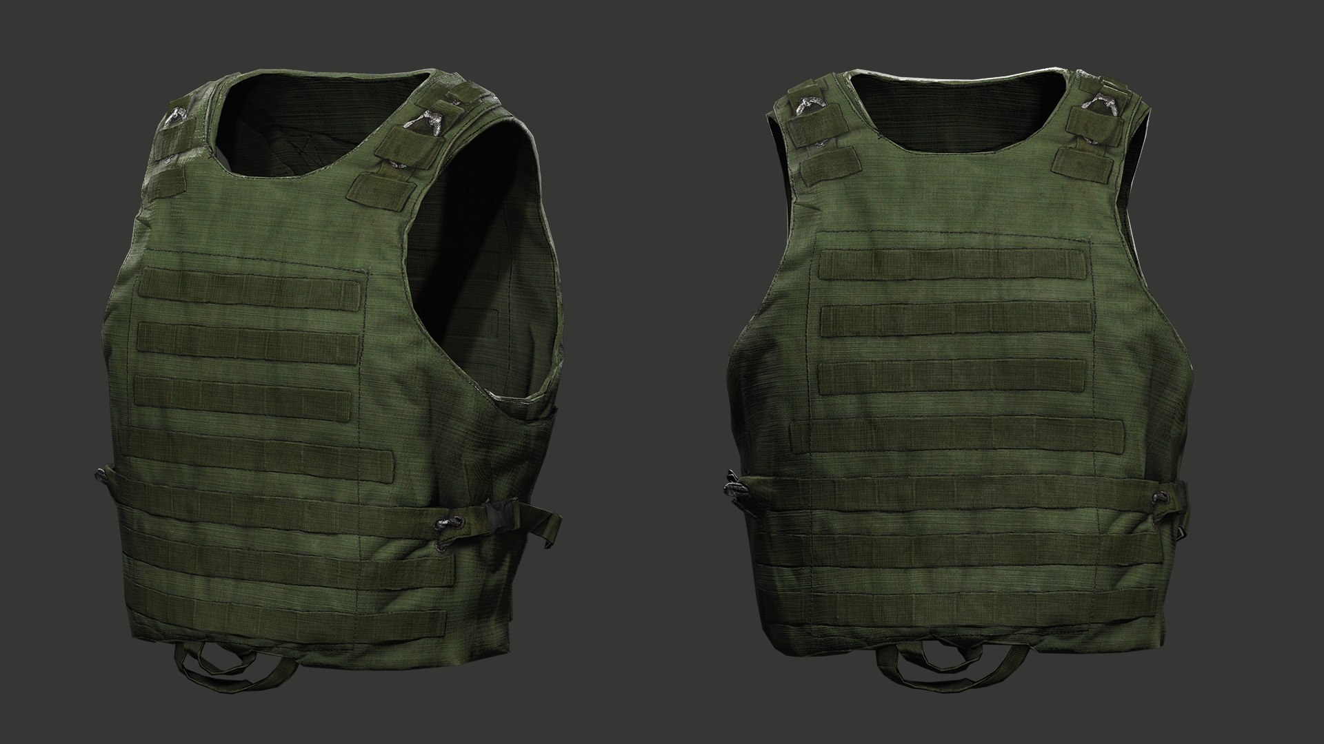3D Model Realistic Combat Vest- Game Ready 3D Model - TurboSquid 2419651