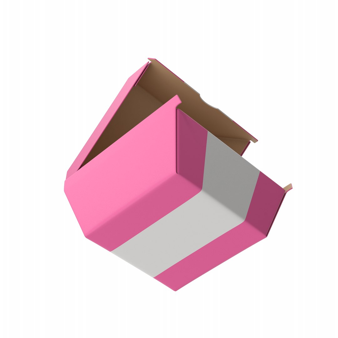 Pink Burger Box 3D Model - TurboSquid 2050724