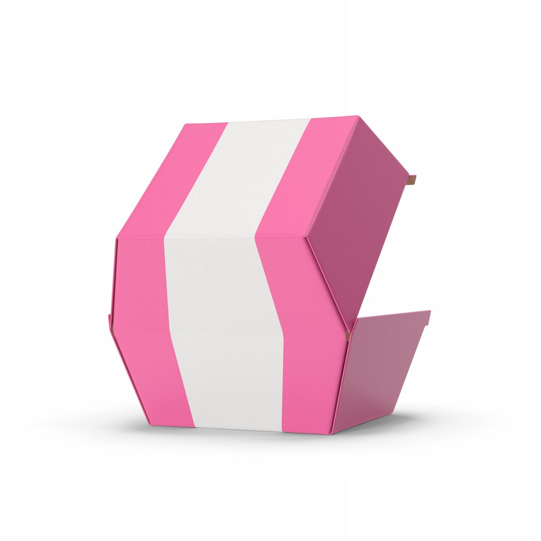 Pink Burger Box 3D Model - TurboSquid 2050724