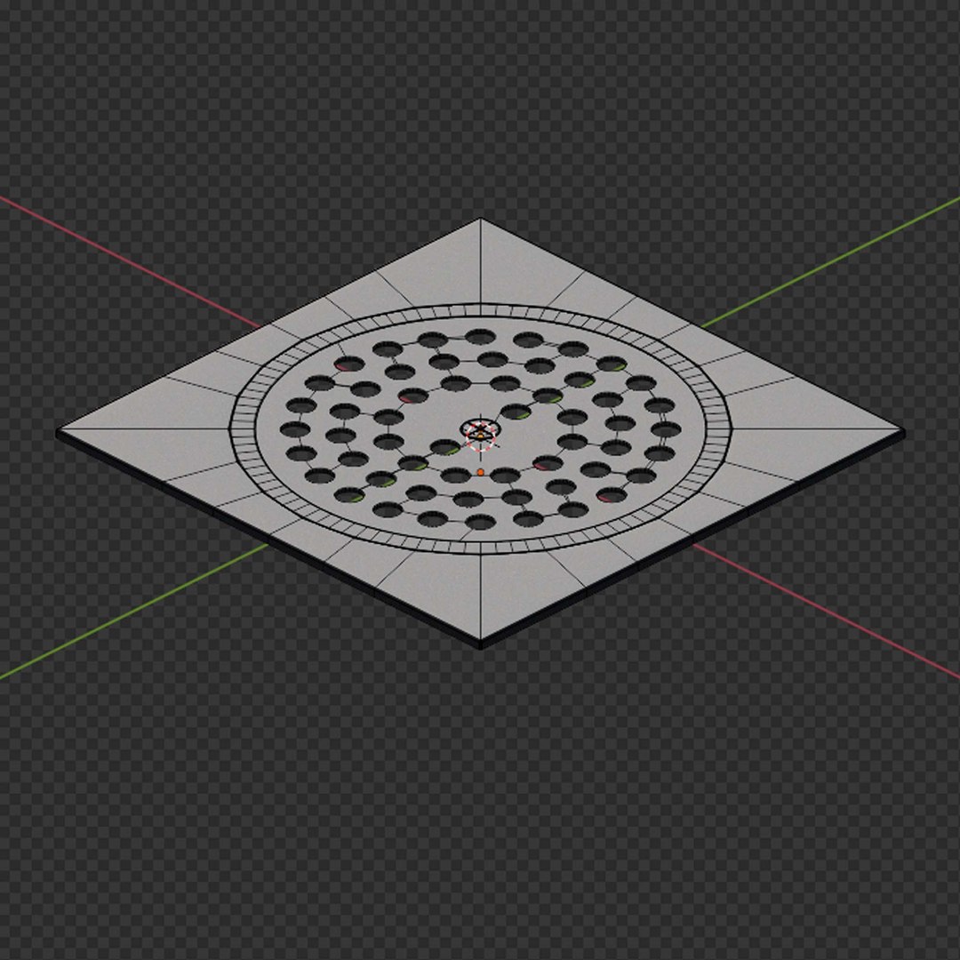 Floor Drain With Holes Model - TurboSquid 2281752