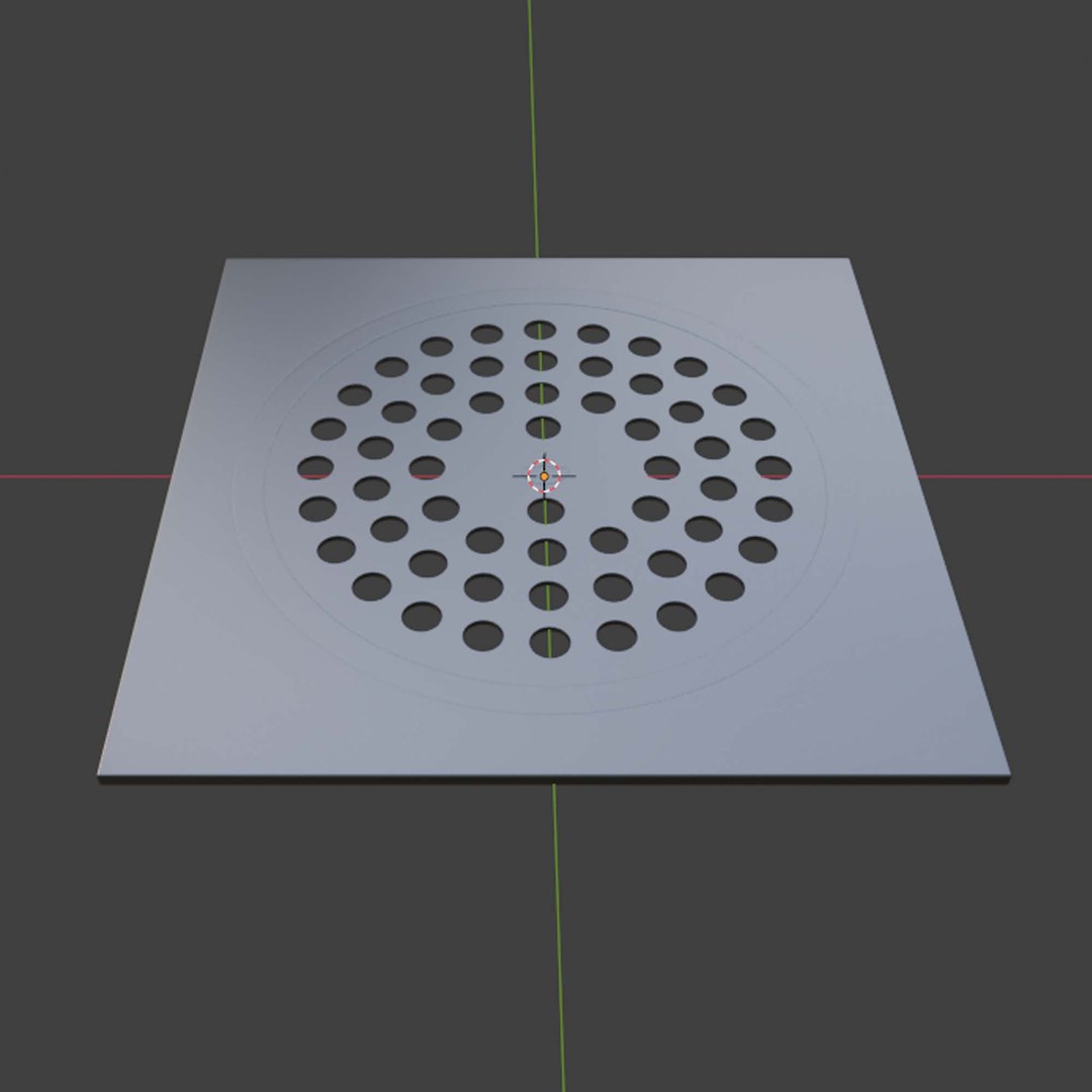 Floor Drain With Holes Model - TurboSquid 2281752