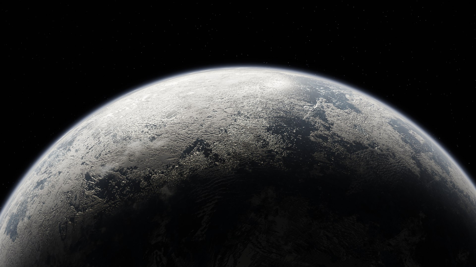 8K Fictional Ice Planet 5 3D Model - TurboSquid 1931149