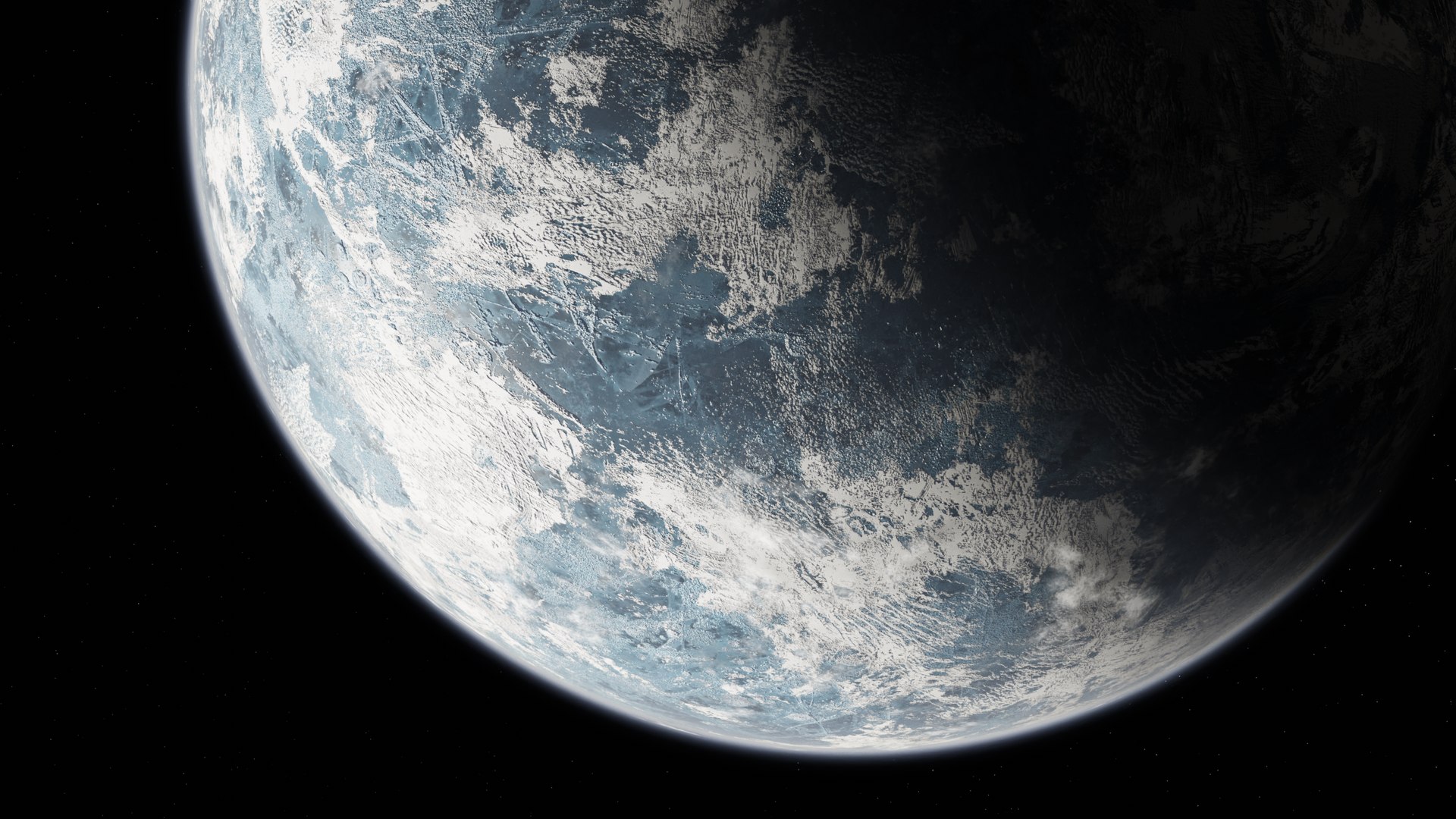 8K Fictional Ice Planet 5 3D Model - TurboSquid 1931149
