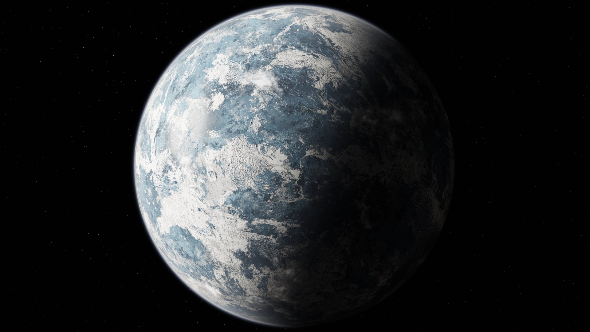 8K Fictional Ice Planet 5 3D Model - TurboSquid 1931149