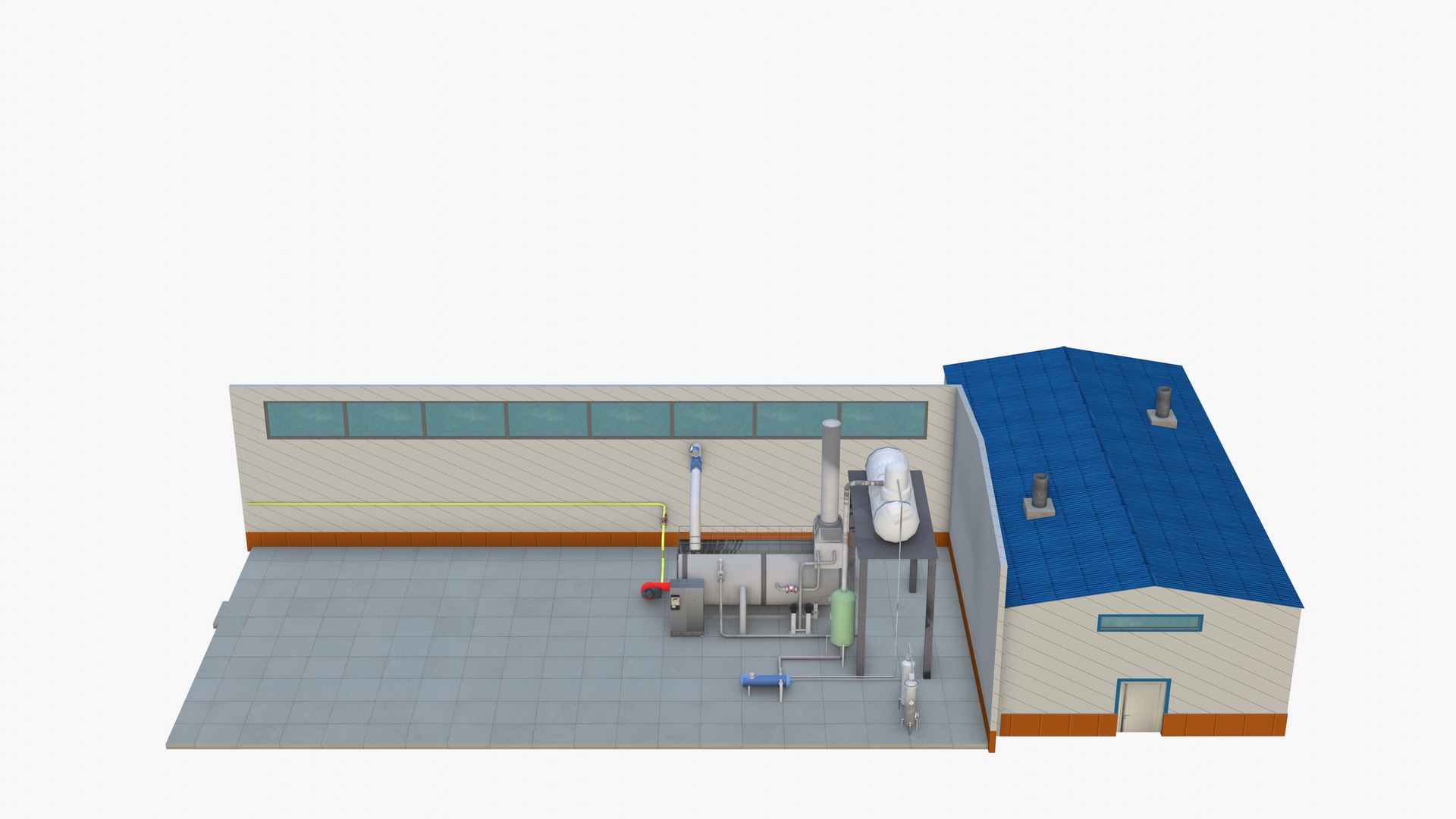 Industrial Building Plant Factory 3 3D Model - TurboSquid 1998028