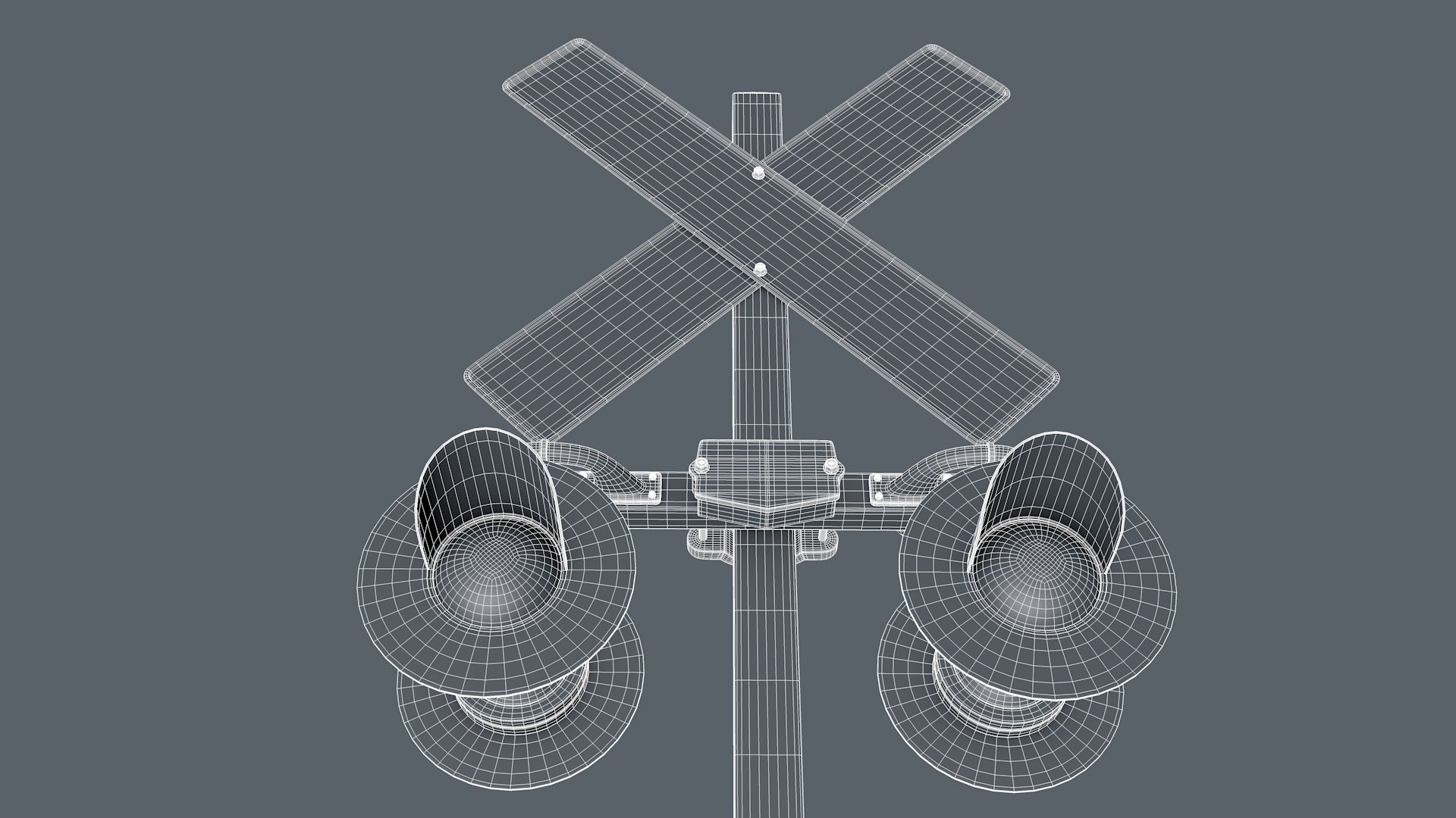 Railroad Crossing Sign 3D Model - TurboSquid 1902697