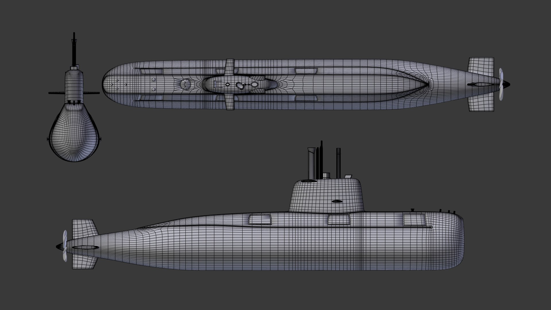 3D Tr-1700 Submarine Model - TurboSquid 1542147
