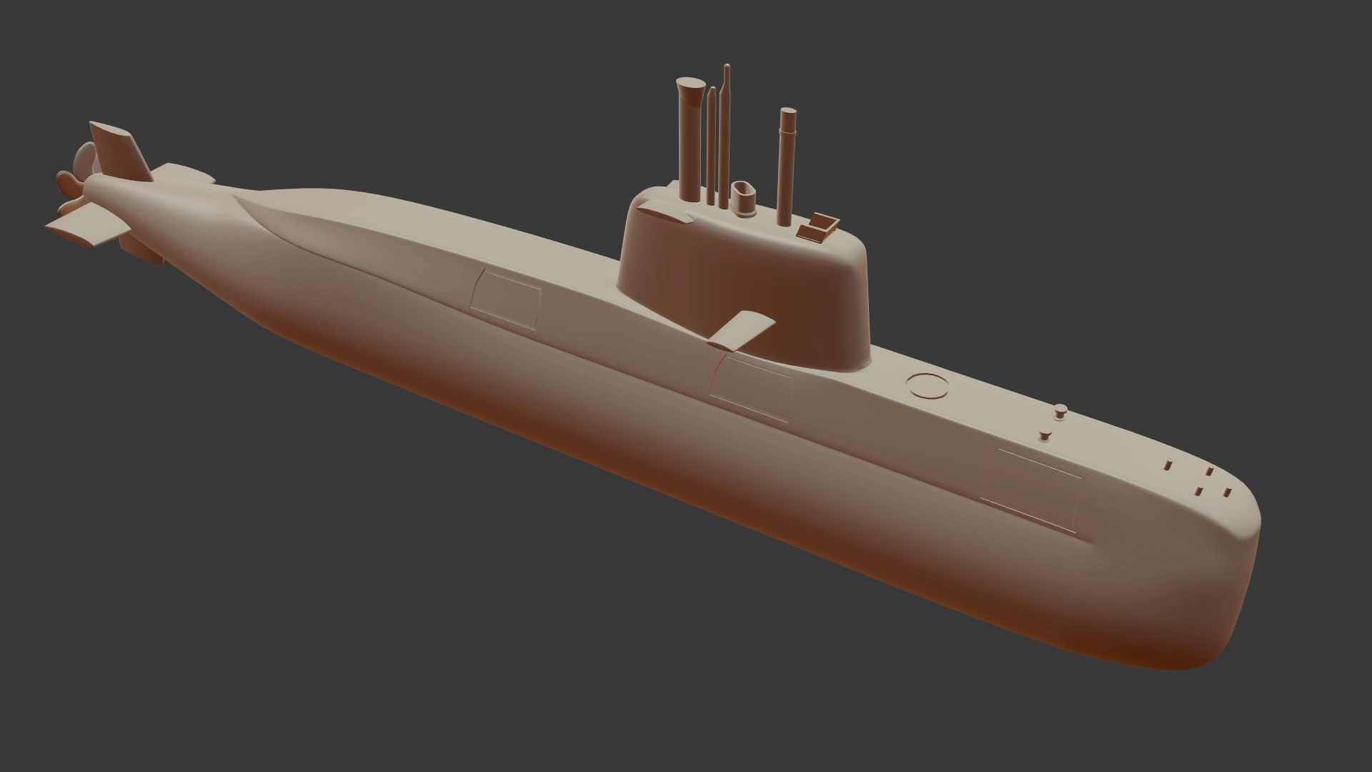 3D Tr-1700 Submarine Model - TurboSquid 1542147