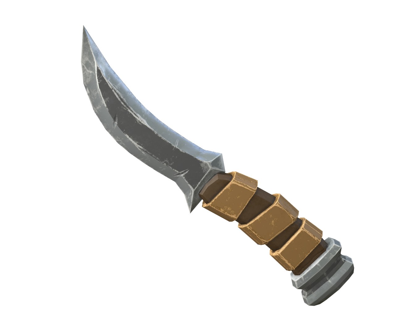 3D stylized short dagger model - TurboSquid 1387084