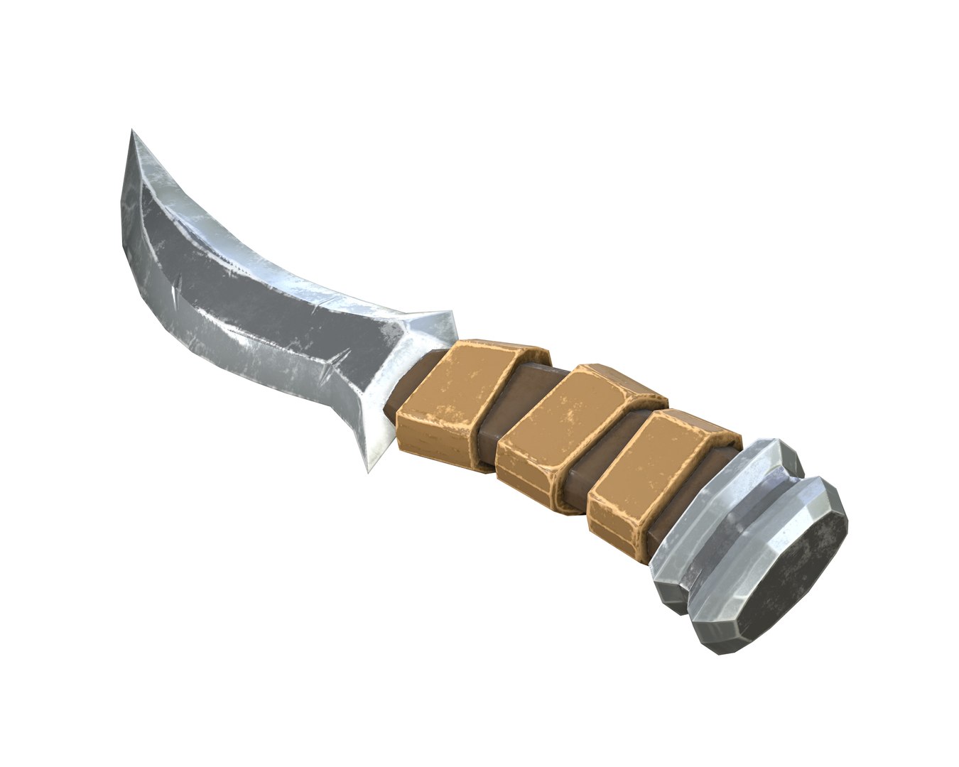 3D stylized short dagger model - TurboSquid 1387084