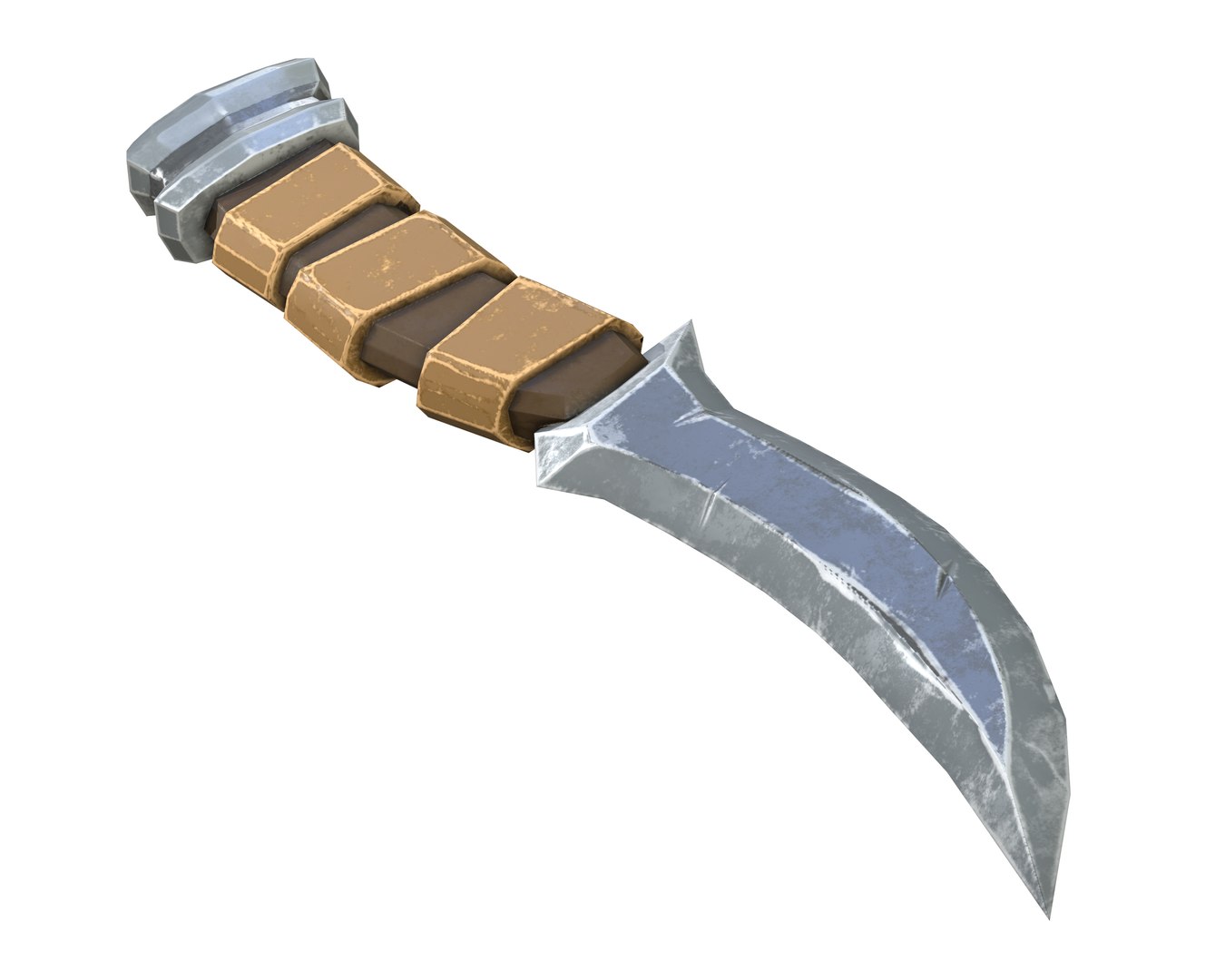 3D stylized short dagger model - TurboSquid 1387084
