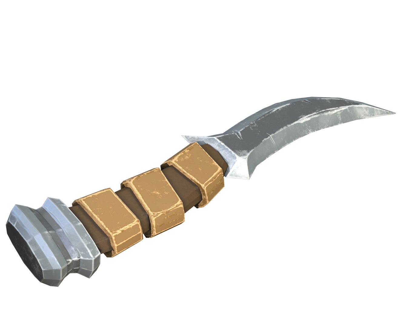3D stylized short dagger model - TurboSquid 1387084