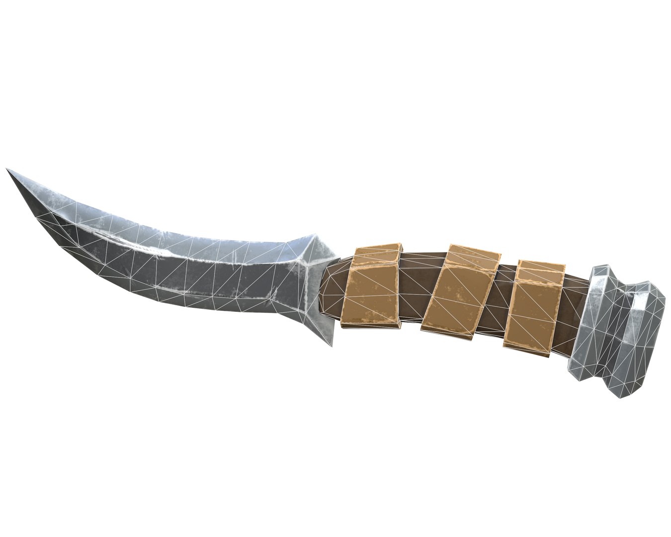 3D stylized short dagger model - TurboSquid 1387084
