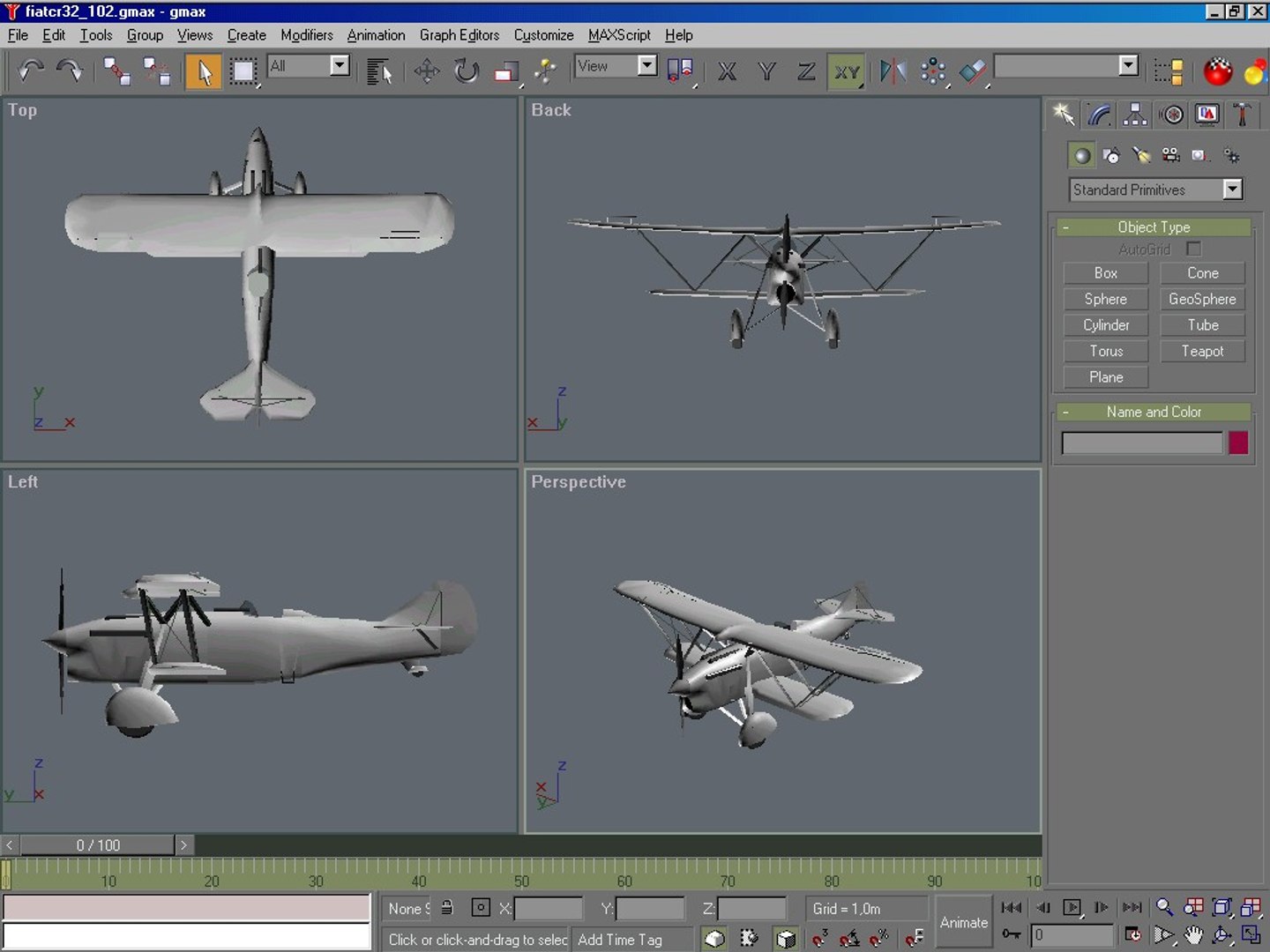 Free Max Model Gmax Fighter Aircraft Plane