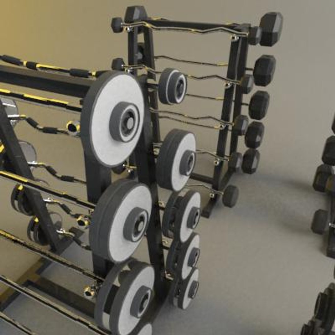 Barbells 3d Model