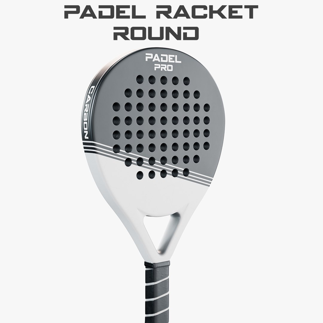 3D Padel Racket - Round model - TurboSquid 2084241