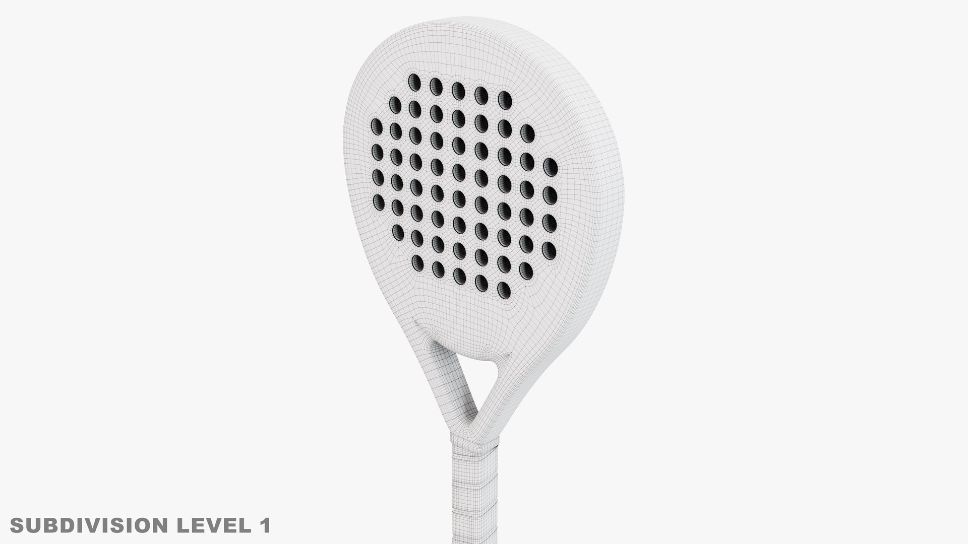 3D Padel Racket - Round Model - TurboSquid 2084241