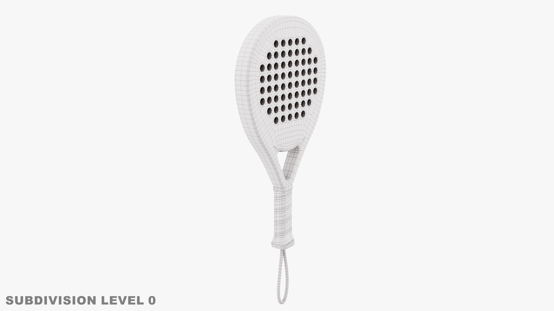 3D Padel Racket - Round Model - TurboSquid 2084241