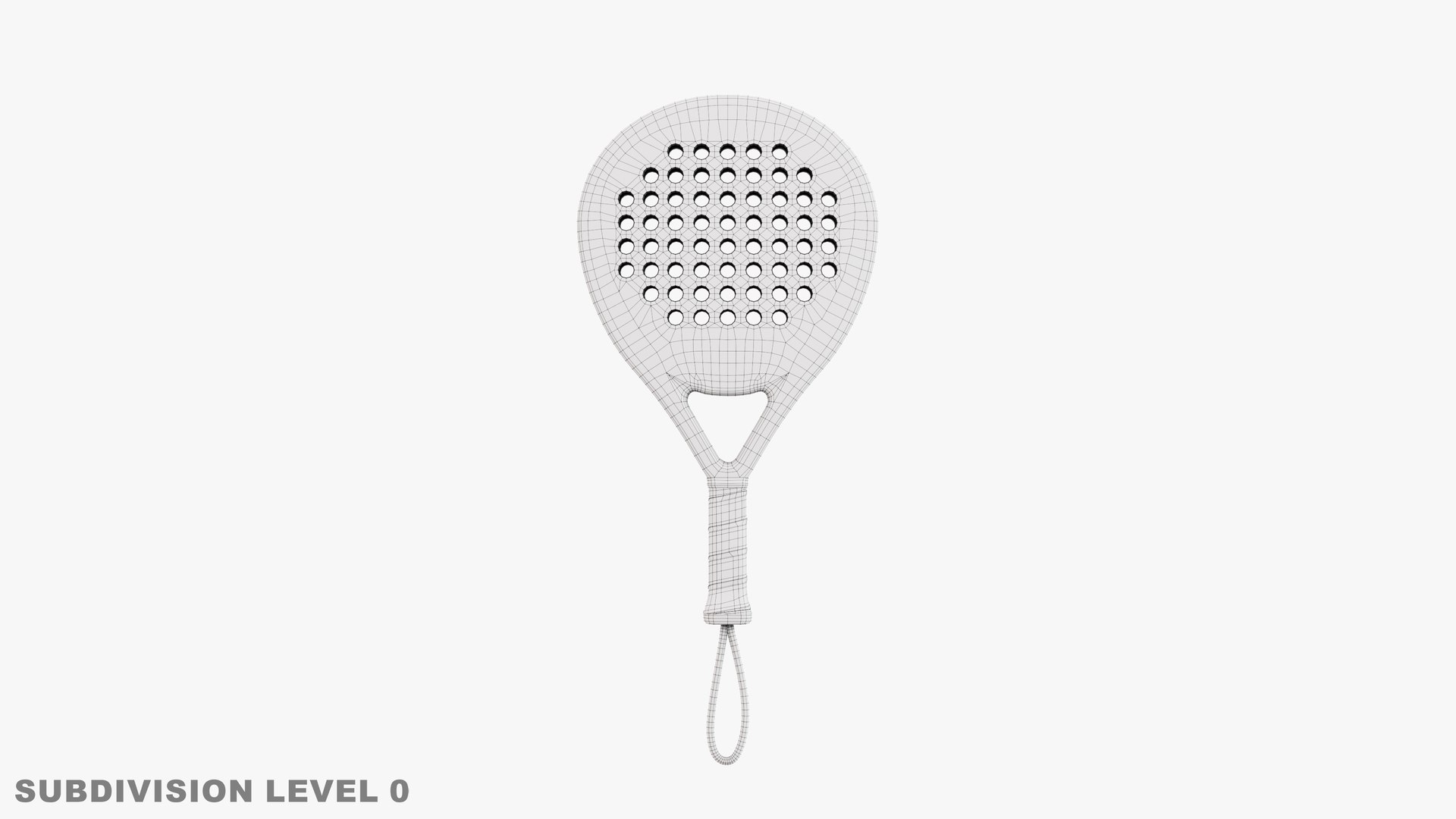 3D Padel Racket - Round Model - TurboSquid 2084241