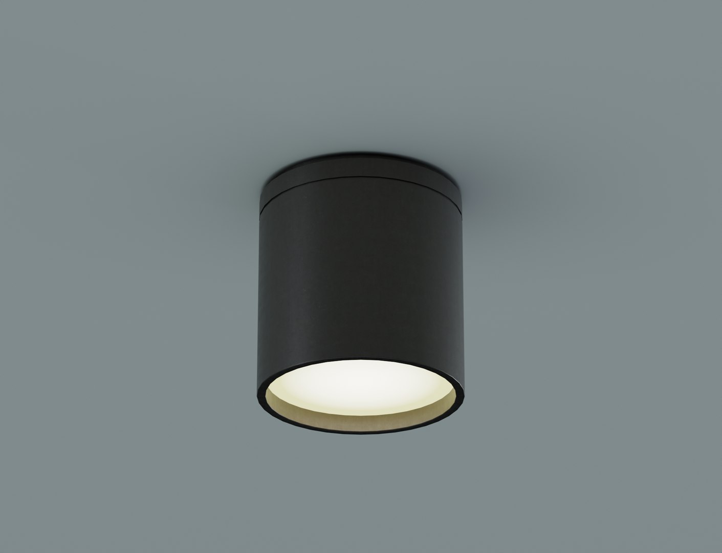 Low Poly Cylinder Down Light Model - TurboSquid 2045778