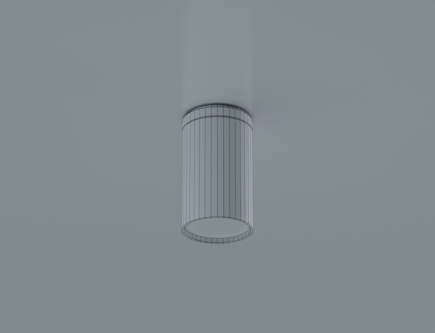 Low Poly Cylinder Down Light Model - TurboSquid 2045778