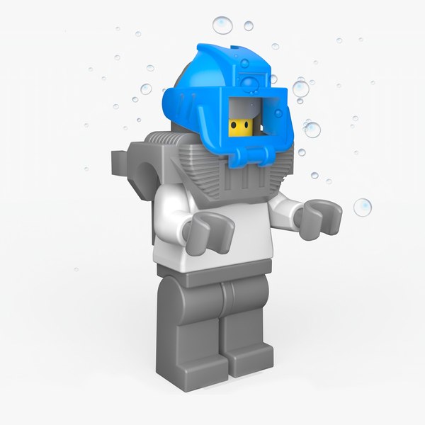 3D Lego diving suit wetsuit goggles model - TurboSquid 1854713