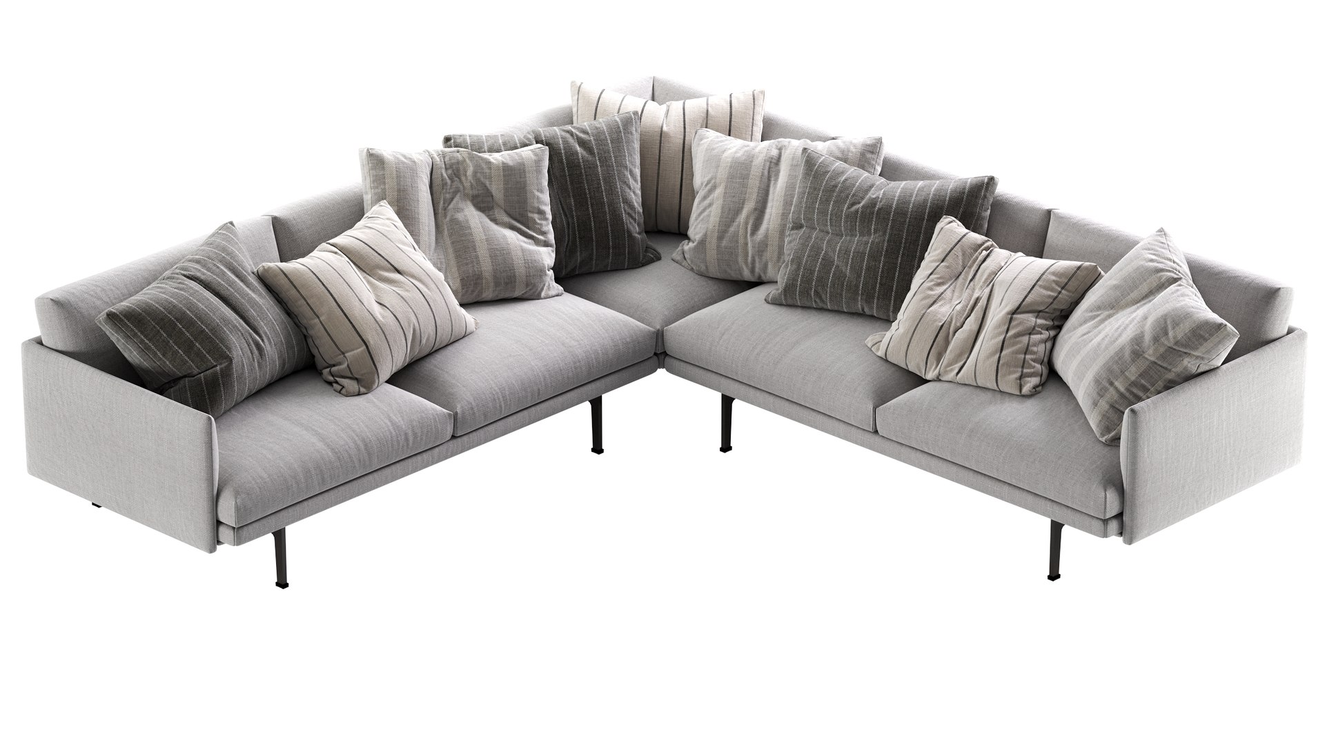 OUTLINE CORNER SOFA 3D Model - TurboSquid 2095948