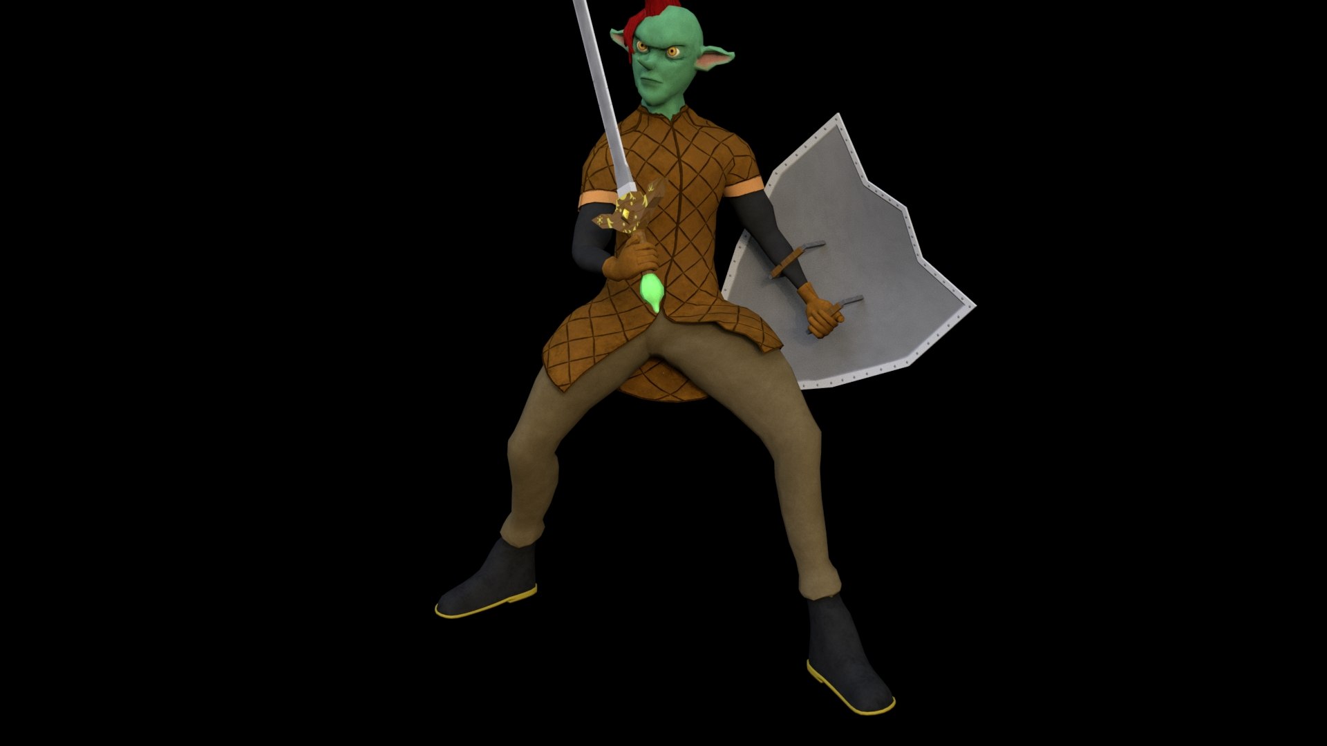 3D Goblin Fighter Model - TurboSquid 1967312