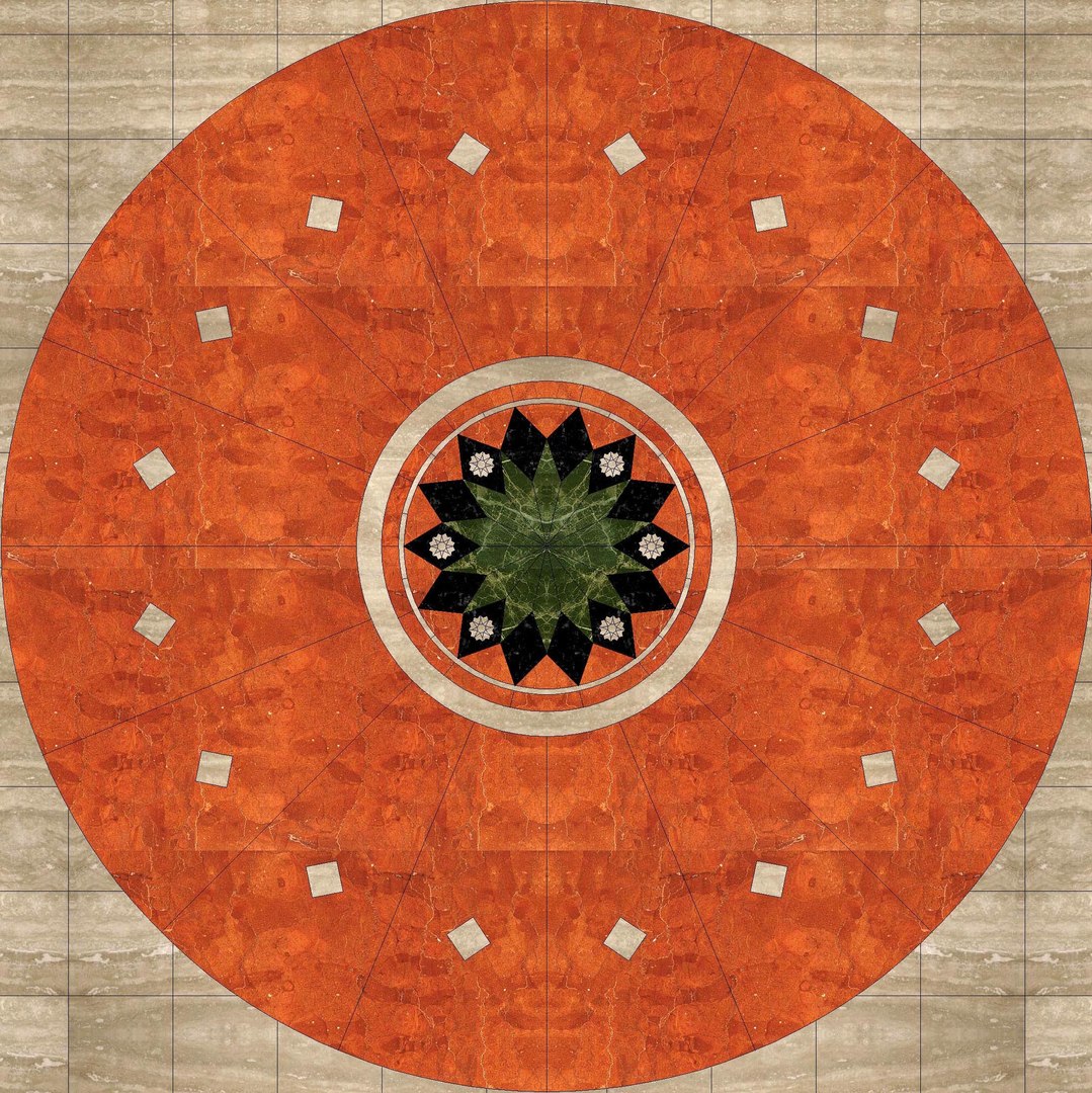 3d model of marble tile house home