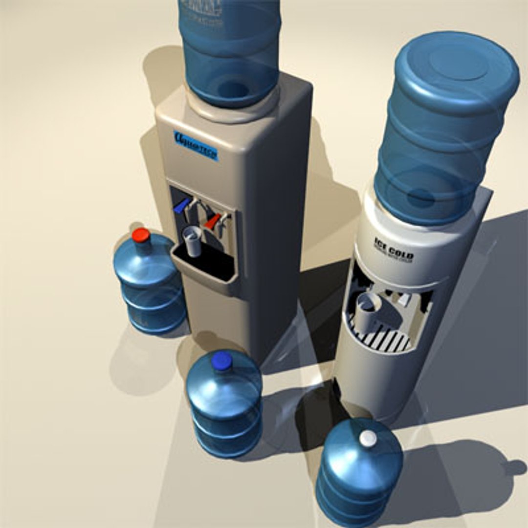 3d Model Water Cooler 02