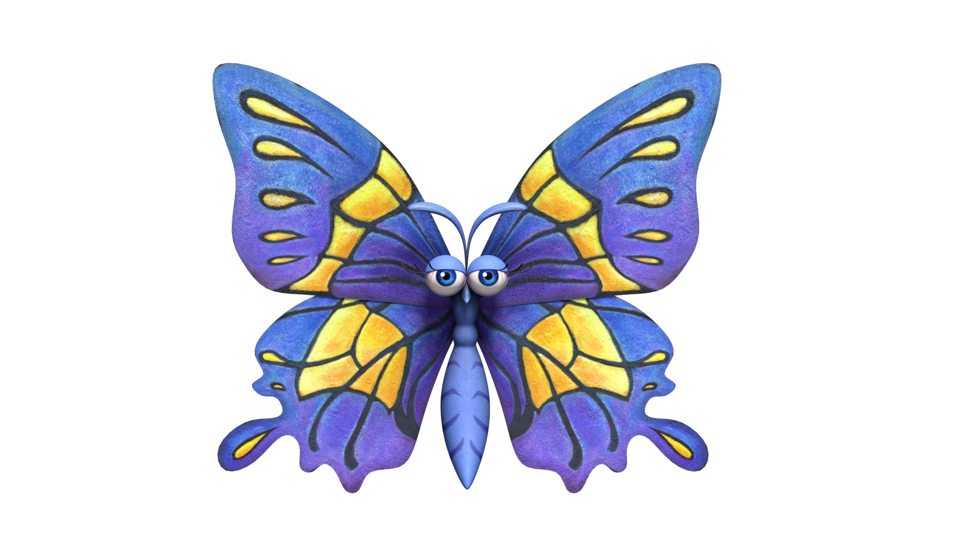 3D Dream Butterfly Insect Rig - TurboSquid 1986352
