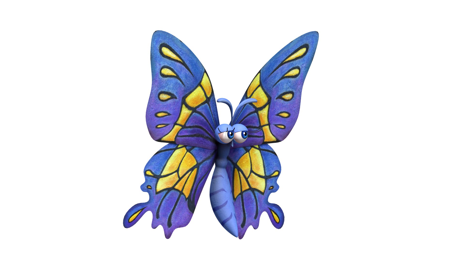 3D Dream Butterfly Insect Rig - TurboSquid 1986352